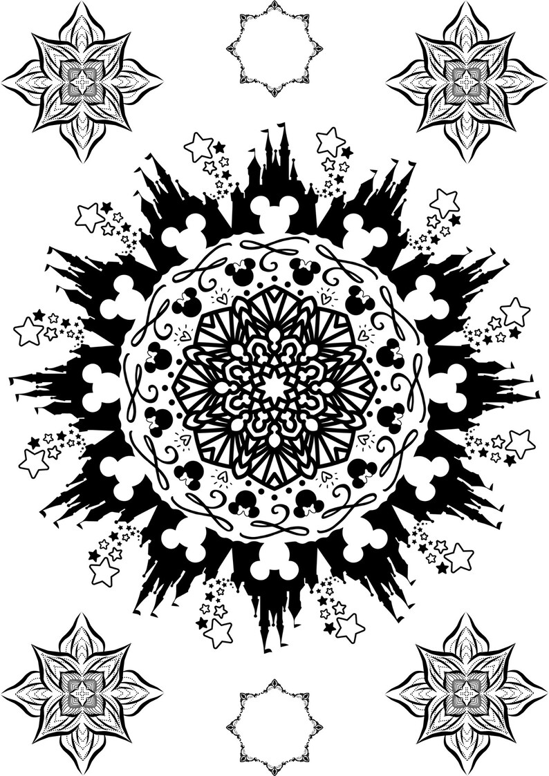 Cartoon Mandalas Printable Coloring Pages, Child, Kids Coloring for ...