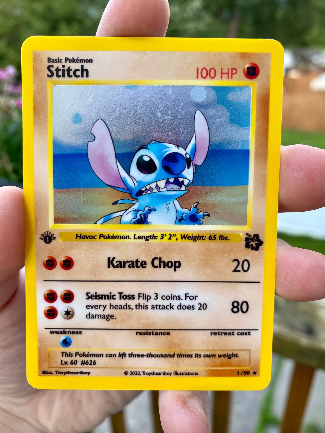 Stitch Pokémon Cards - Etsy