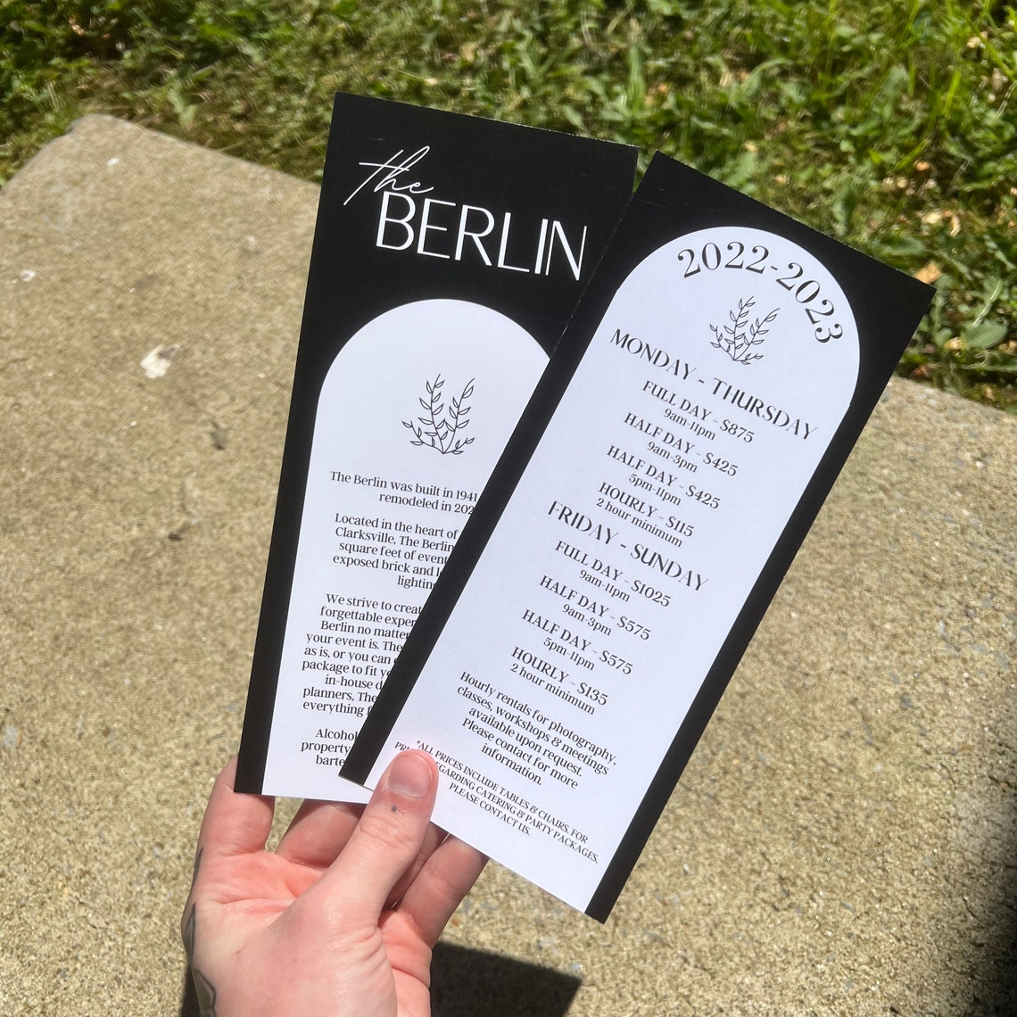 Custom Printed Rack Cards (design + Print) 100 Count - Etsy