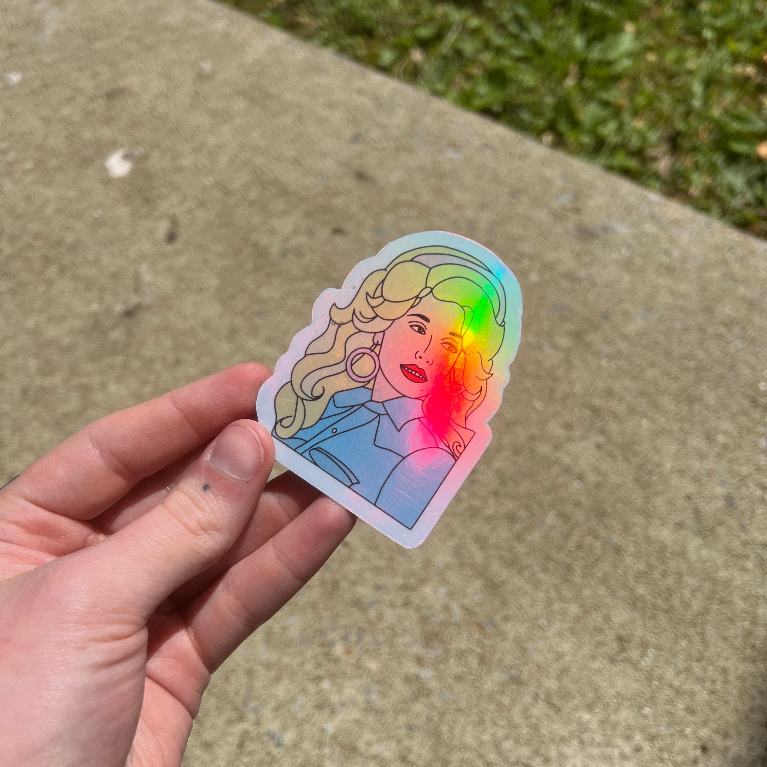 Custom Logo Holographic Stickers (50 Count) - Etsy