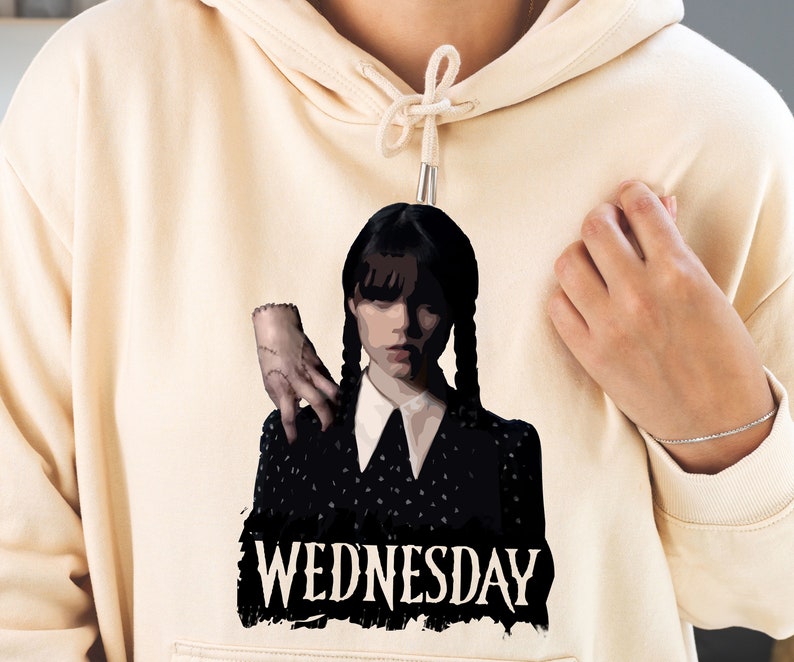 The Thing on Wednesday's Shoulder Png Svg, Hand on Shoulder Wednesday ...