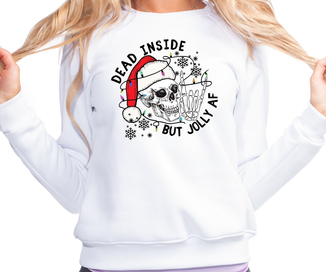 Dead Inside but Christmas SVG PNG Christmas Skeleton - Etsy