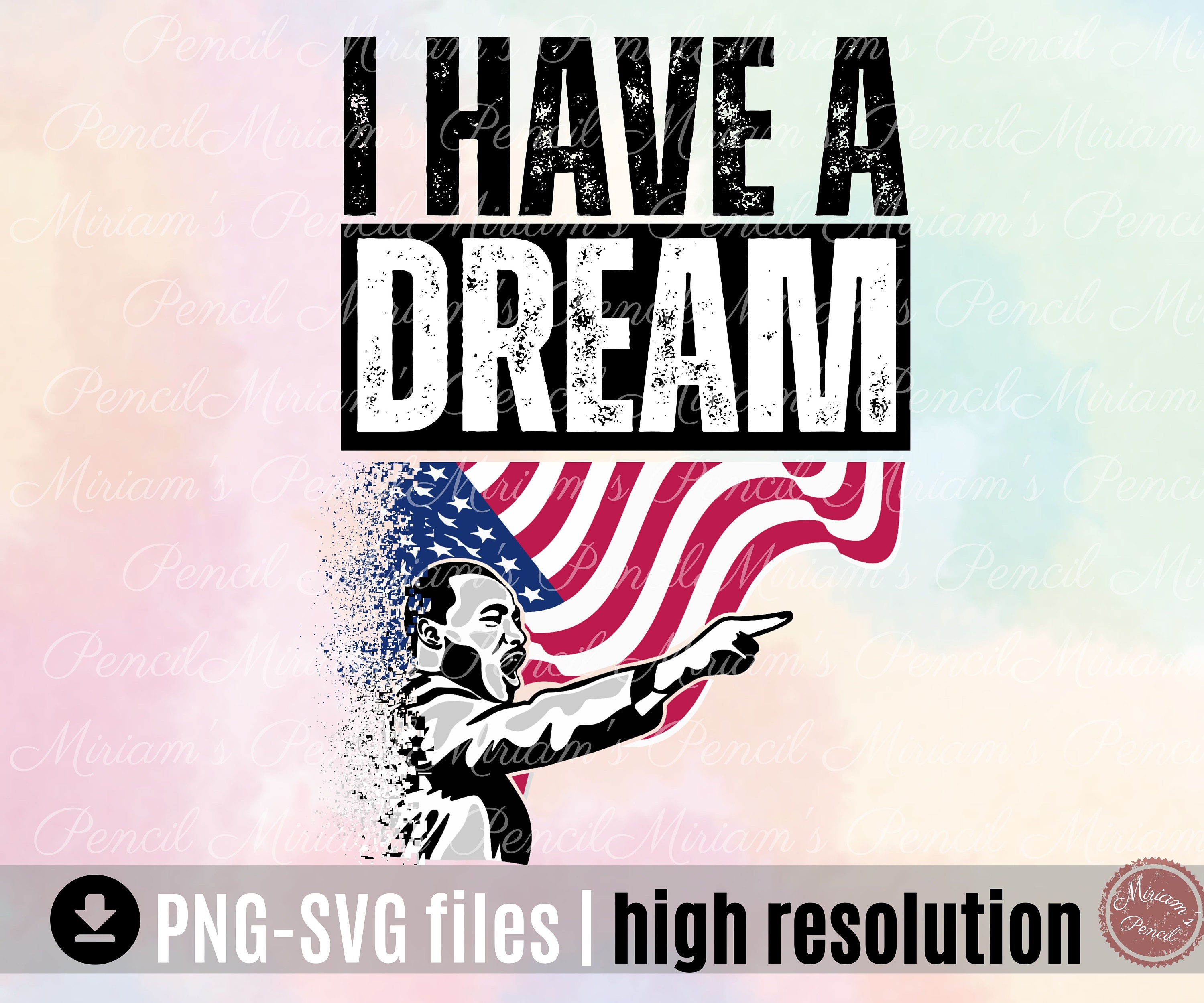 Martin Luther King Png Svg, Black History Month Png, MLK Shirt Design ...