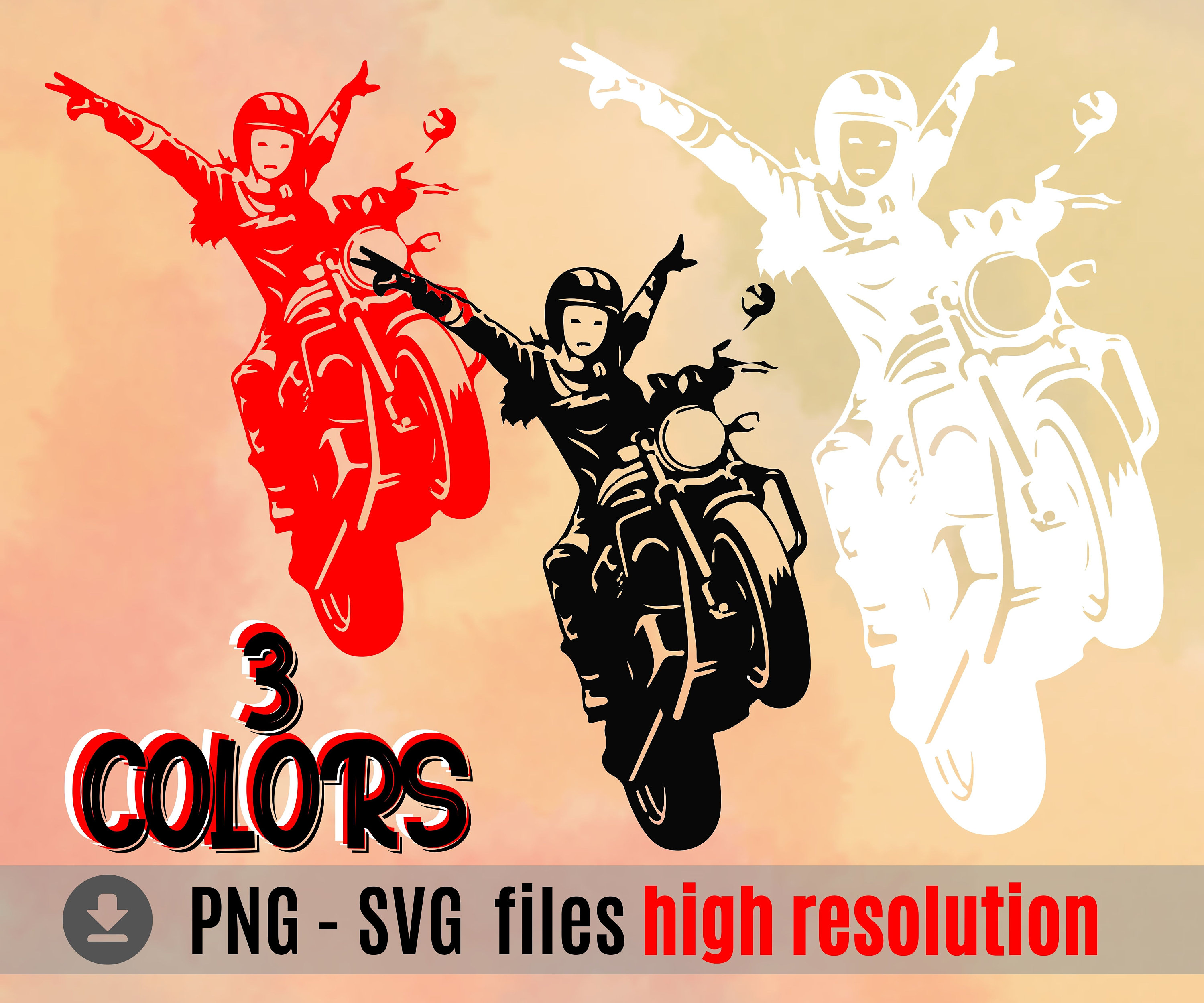 Free Woman Svg, Woman Riding Bike SVG, Ride Motorcycle Freedom Woman ...