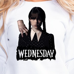 The Thing on Wednesday's Shoulder Png Svg, Hand on Shoulder Wednesday ...