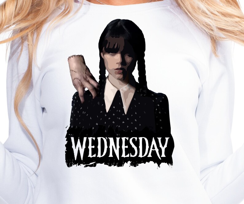 The Thing on Wednesday's Shoulder Png Svg, Hand on Shoulder Wednesday ...