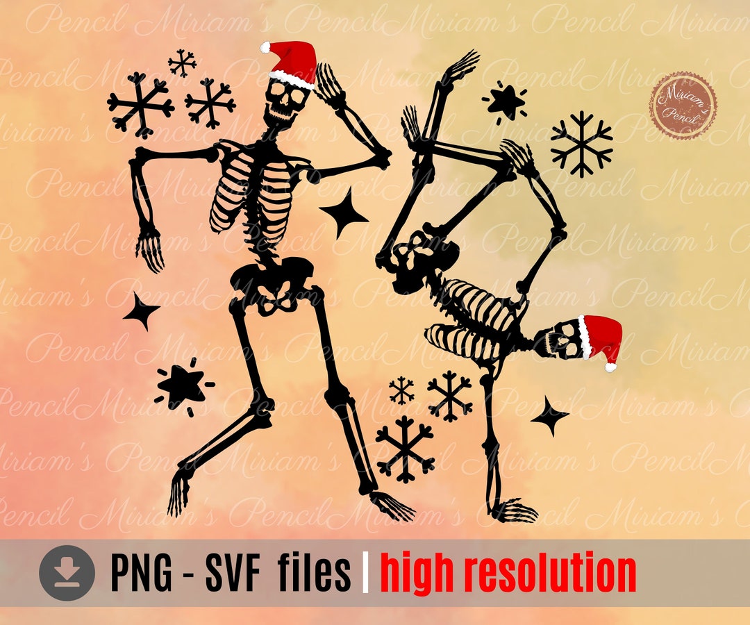 Dead Inside Skeleton Christmas SVG, Holiday Sublimation (digital ...