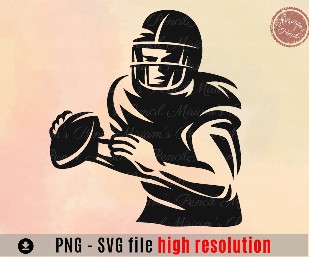 Football Player PNG SVG, Football Png, Svg, Football Print File ...