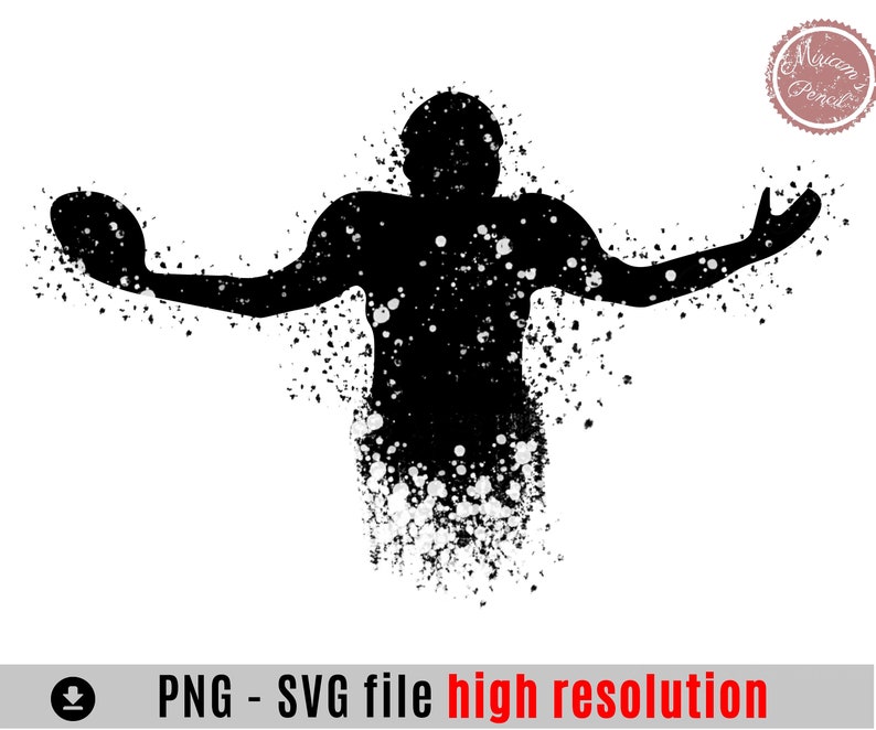 Football Player Siloutte PNG , Football Png, Football Print File ...