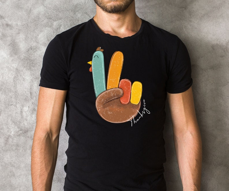 Peace Sign Turkey Png Svg Cut 6 Files Thanksgiving Png Svg - Etsy