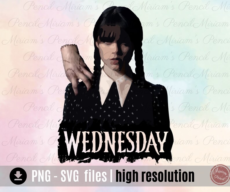 The Thing on Wednesday's Shoulder Png Svg Hand on - Etsy Denmark