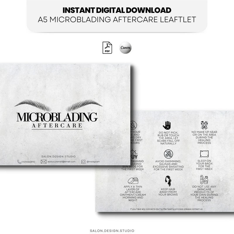 Microblading Aftercare - Etsy