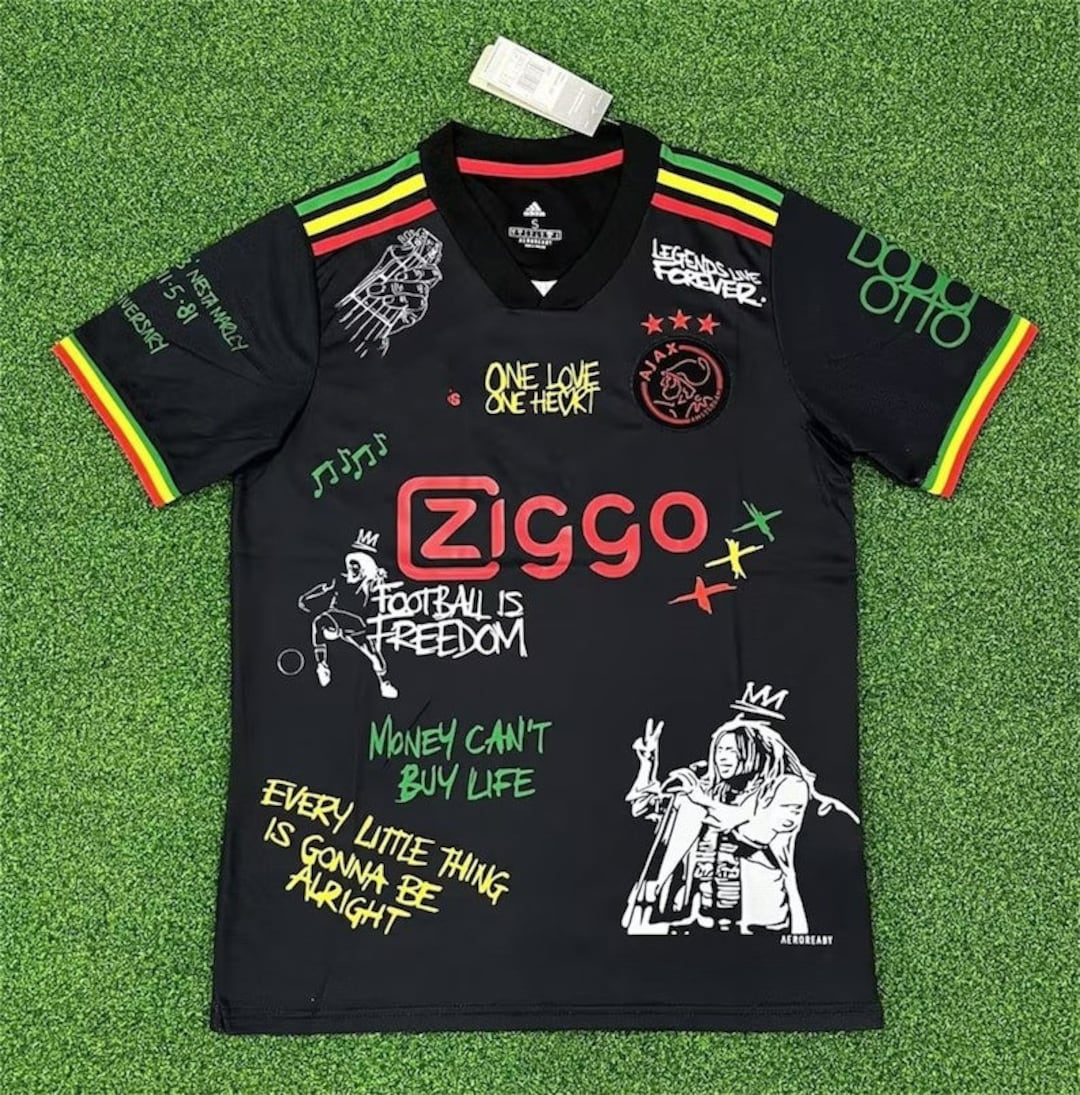 21-22 Ajax Special Bob Marley Football Jersey Ajax Jersey - Etsy