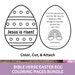 Easter Egg Bible Verse Coloring Bundle | Kids Easter Printable Crafts ...