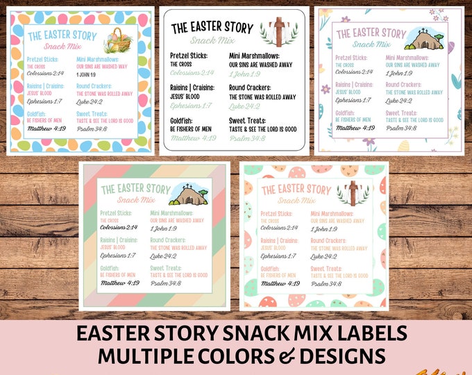 Easter Story Snack Mix for Holy Week Kids Resurrection Easter Story ...
