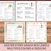 Easter Story Snack Mix Printable Tag 4 X 4 Easter Treat for Kids Sunday ...