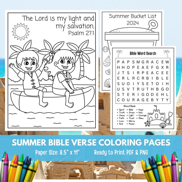 Scripture Coloring Pages - Etsy