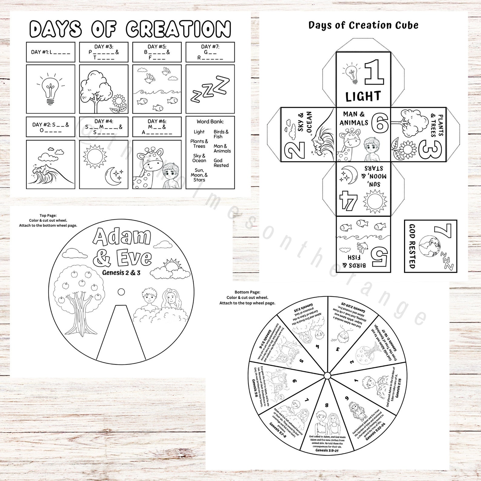 Letter C Creation Kids Bible Crafts Genesis 1 Kids Bible Lesson Memory ...