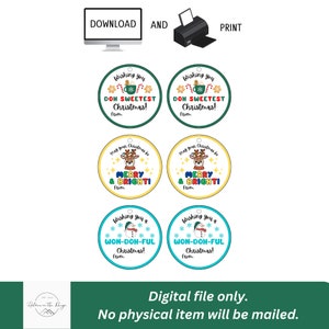 Play-doh Christmas Editable Gift Tag Printable Party Favor Tag Template ...