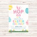 Easter Egg Hunt Invitation Template | Easter Party Invite Template ...