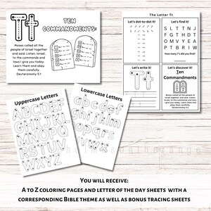 Abcs of the Bible Letter of the Day, Coloring, & Letter Tracing ...