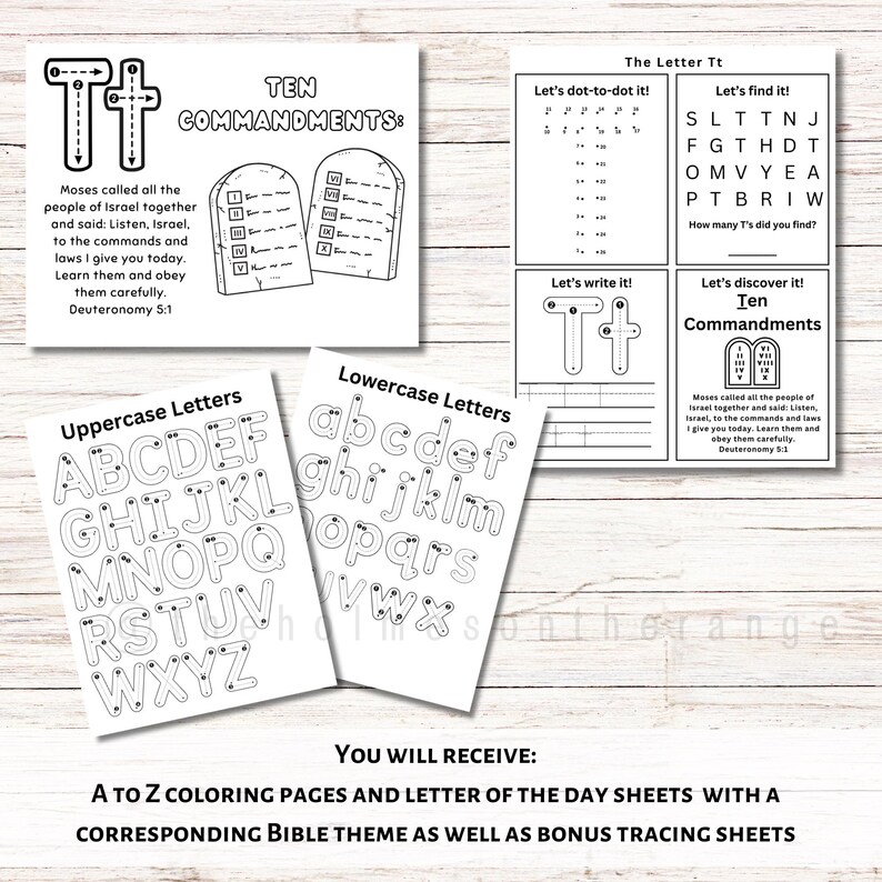 Abcs of the Bible Letter of the Day, Coloring, & Letter Tracing ...