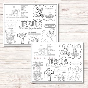 Letter J Jesus Bible Craft Printable for Kids | Life of Jesus Bible ...