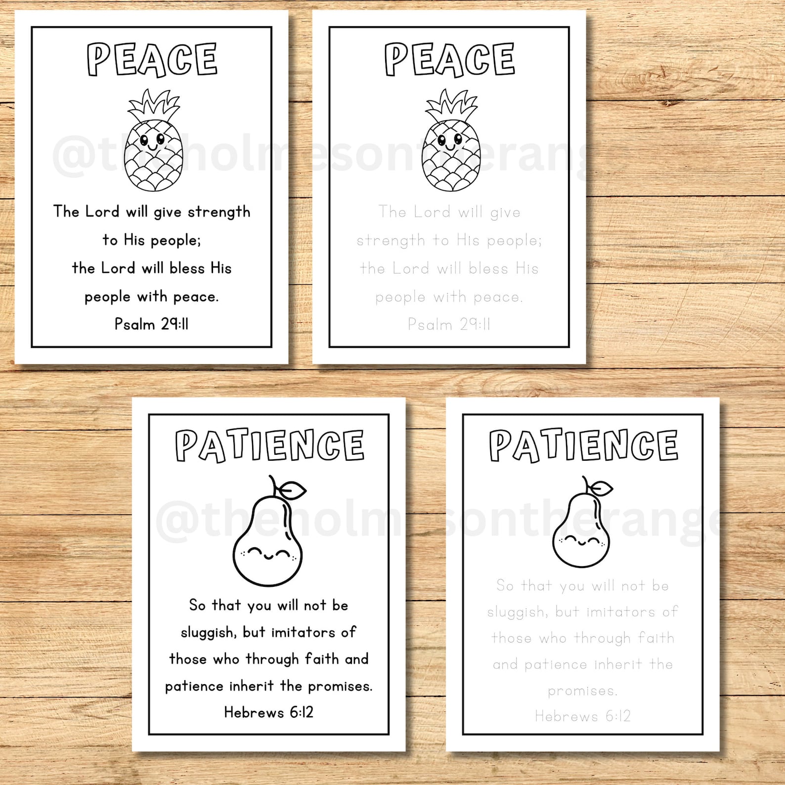 Fruit of the Spirit Coloring Wheel | Bible Verse Tracing Coloring Pages ...