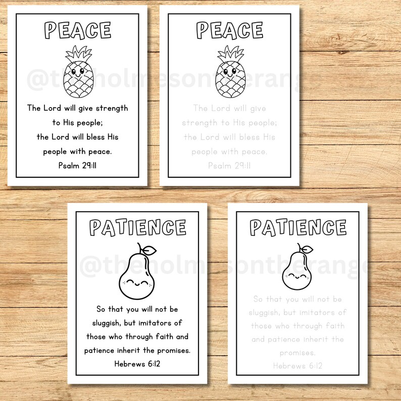 Fruit of the Spirit Coloring Wheel Bible Verse Tracing Coloring Pages ...