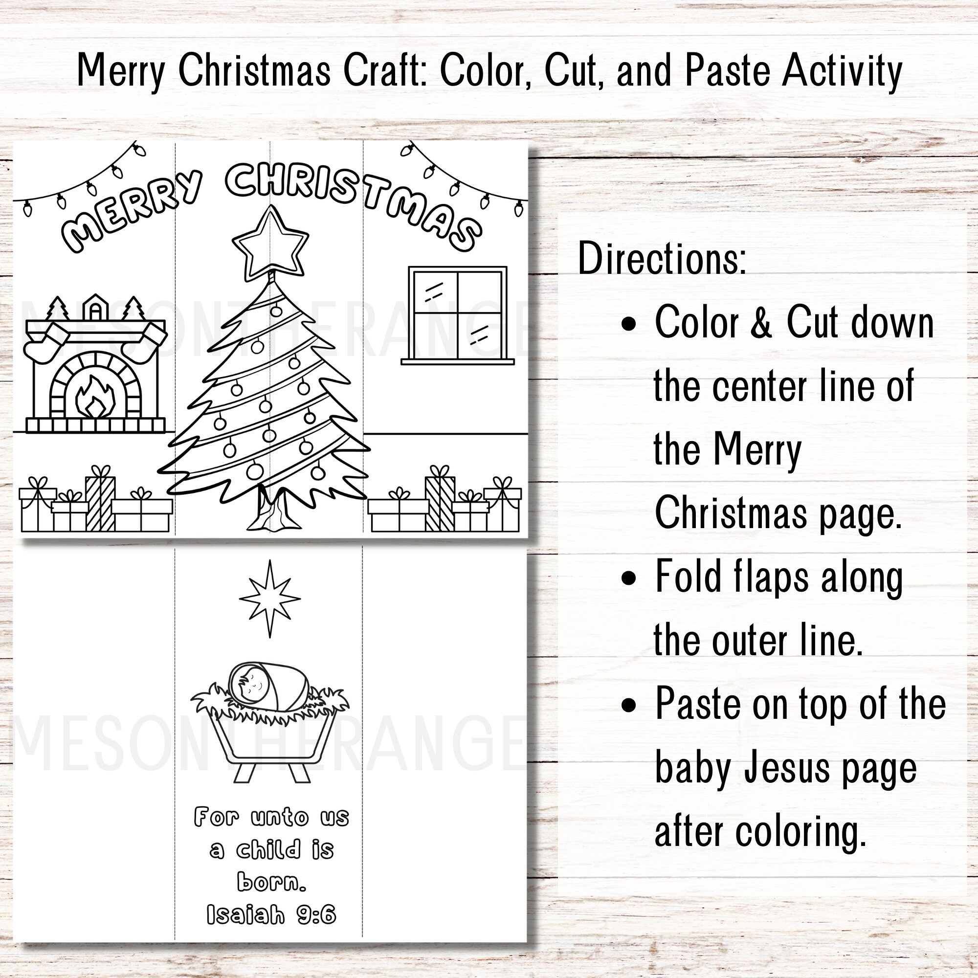 Christmas Story Coloring Pages Bundle for Kids | Nativity Coloring ...