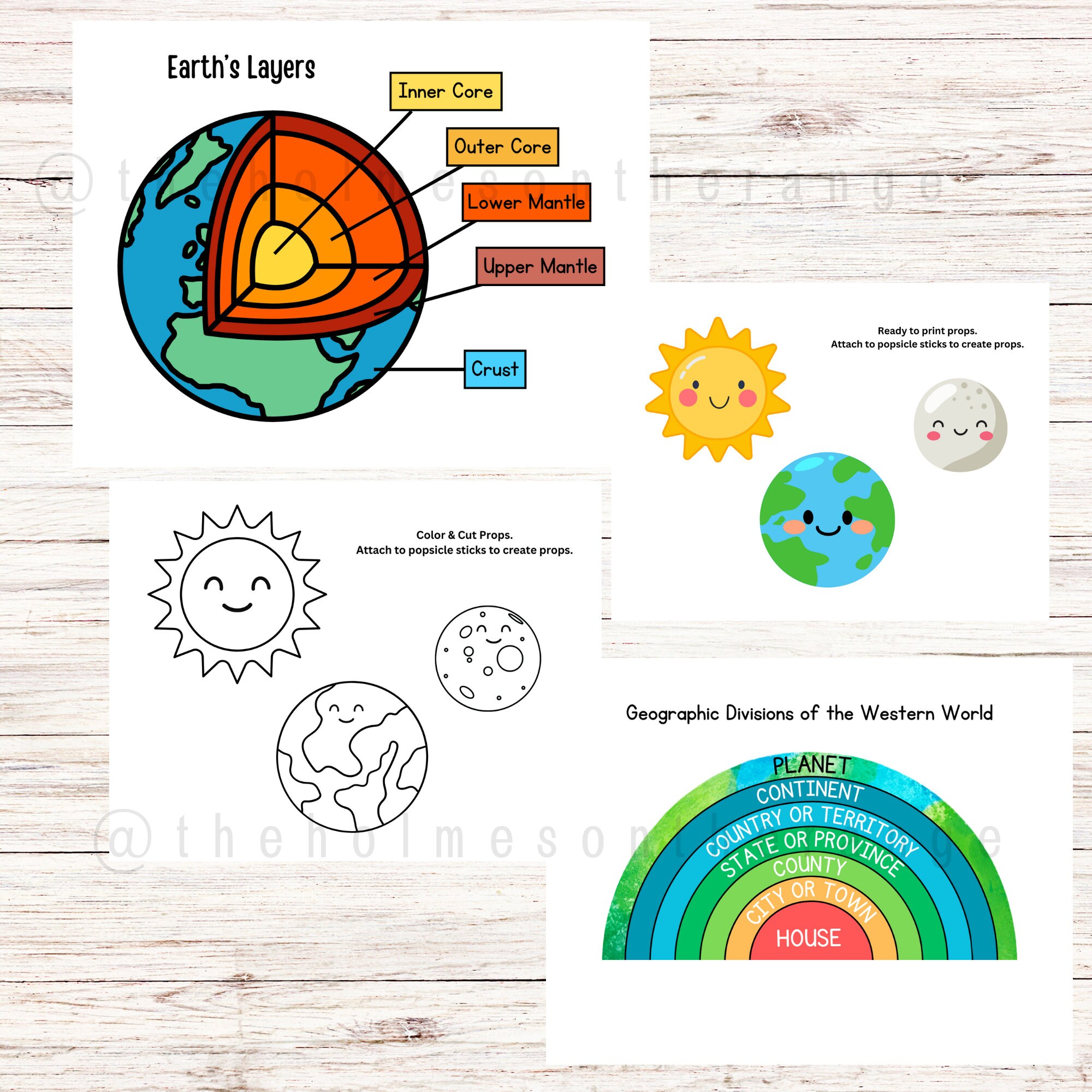 World Geography Maps and Activities Set Continents Latitude Longitude ...