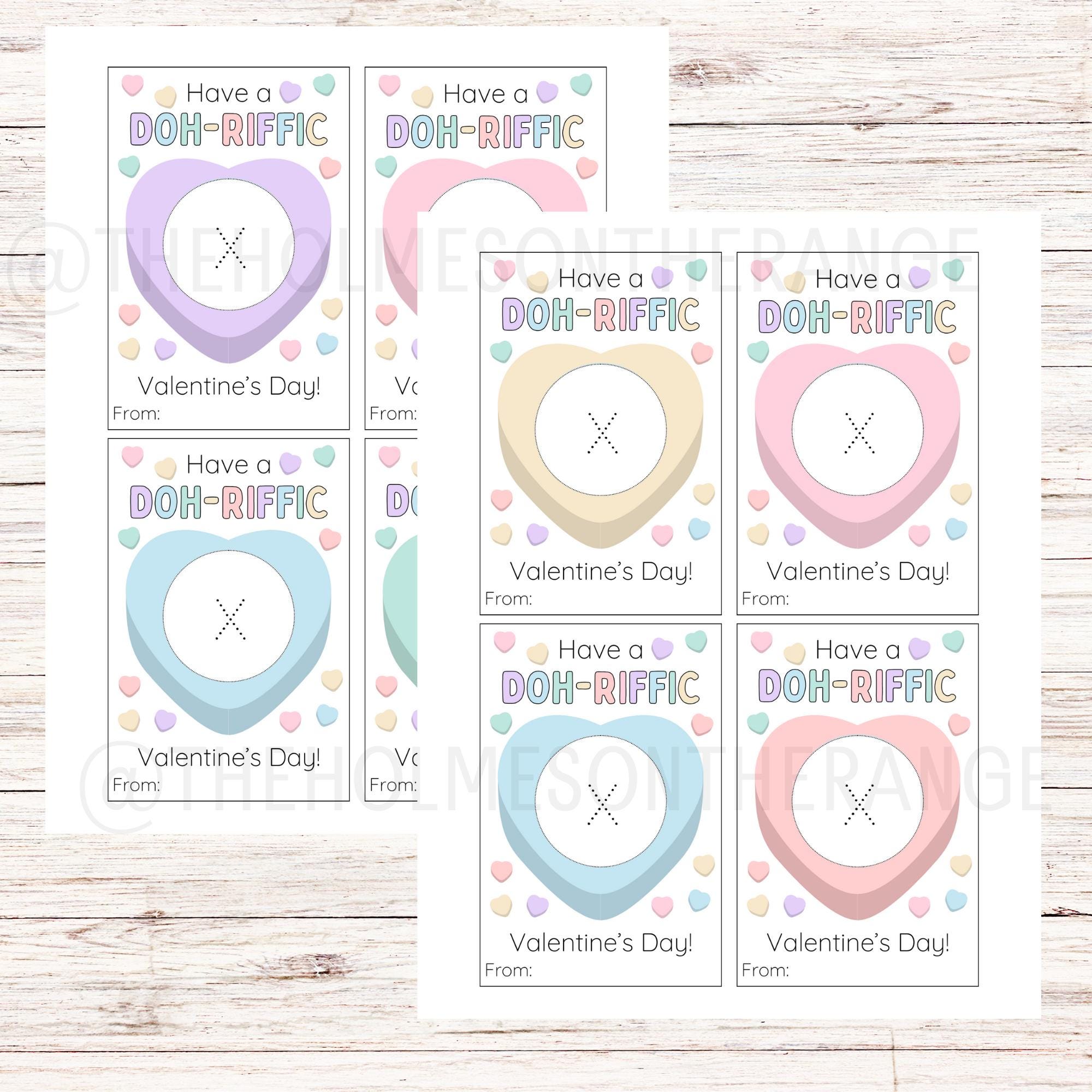 Play Doh Valentine's Day Editable Printable Card | Kids Valentine's Day ...