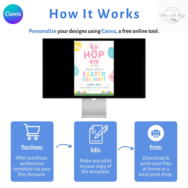 Easter Egg Hunt Invitation Template Easter Party Invite Template Editable Easter Invite Digital ...