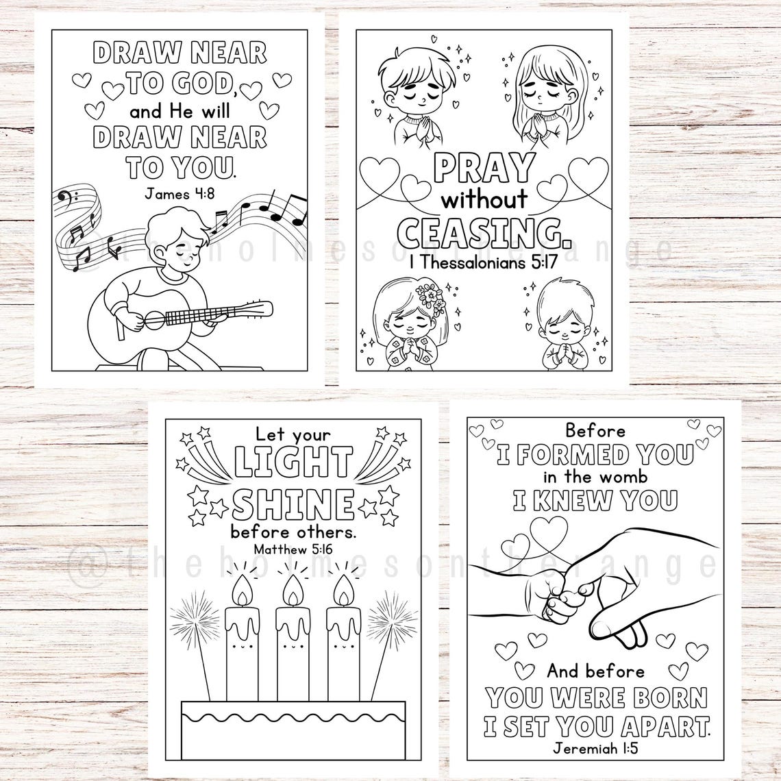 Bible Verse Coloring Pages for Kids | Memory Verse Coloring Pages ...