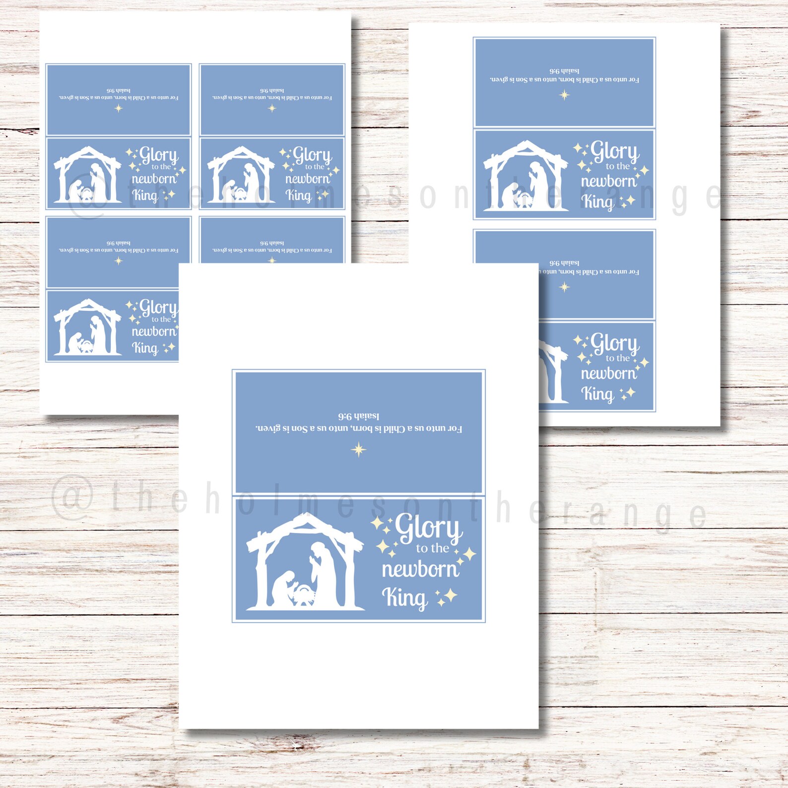 Christmas Treat Bag Printable Labels | Nativity Treat Bag Toppers ...