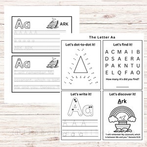 Noah's Ark Bible Study Craft for Kids Letter A Ark Bible Crafts and ...