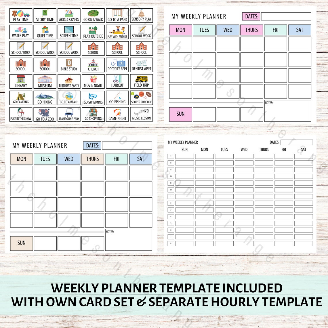 Routine and Chore Chart Bundle for Kids Allowance Tracker - Etsy