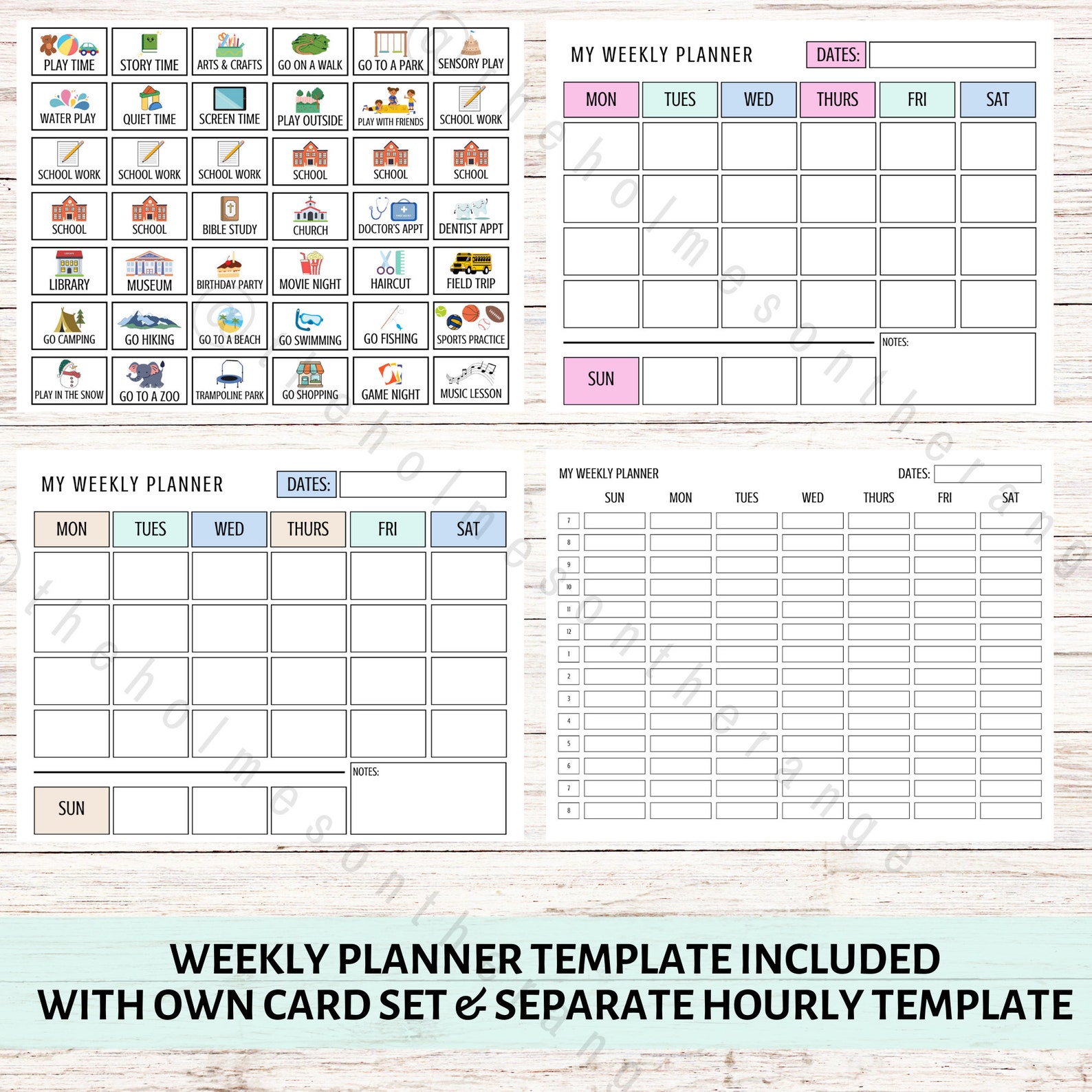 Routine and Chore Chart Bundle for Kids Allowance Tracker - Etsy
