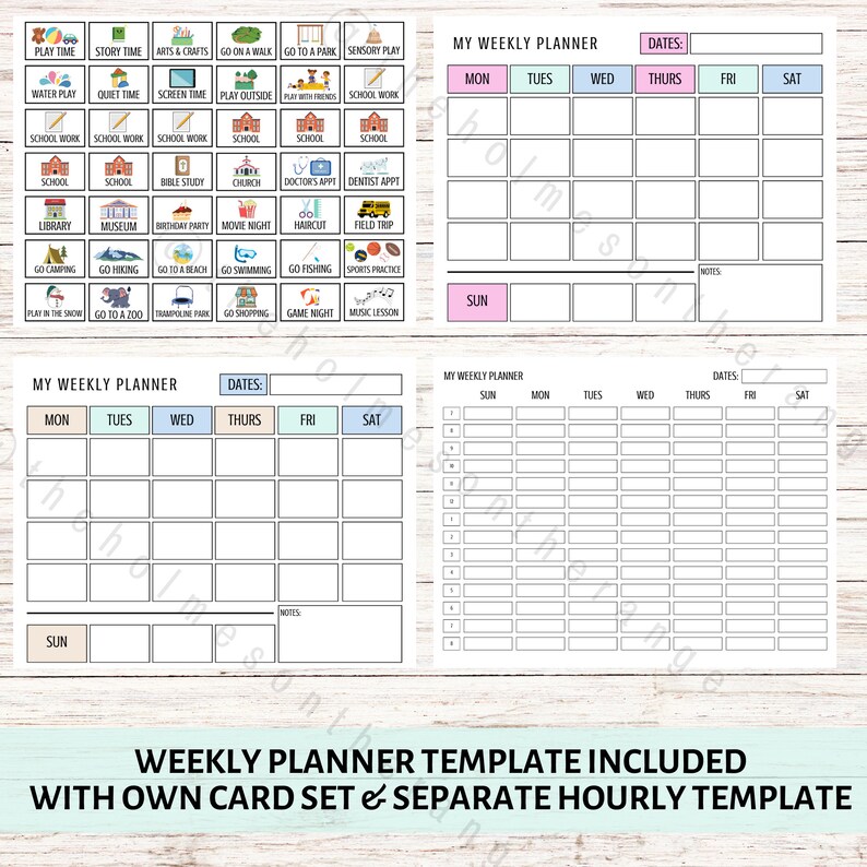 Routine and Chore Chart Bundle for Kids Allowance Tracker - Etsy