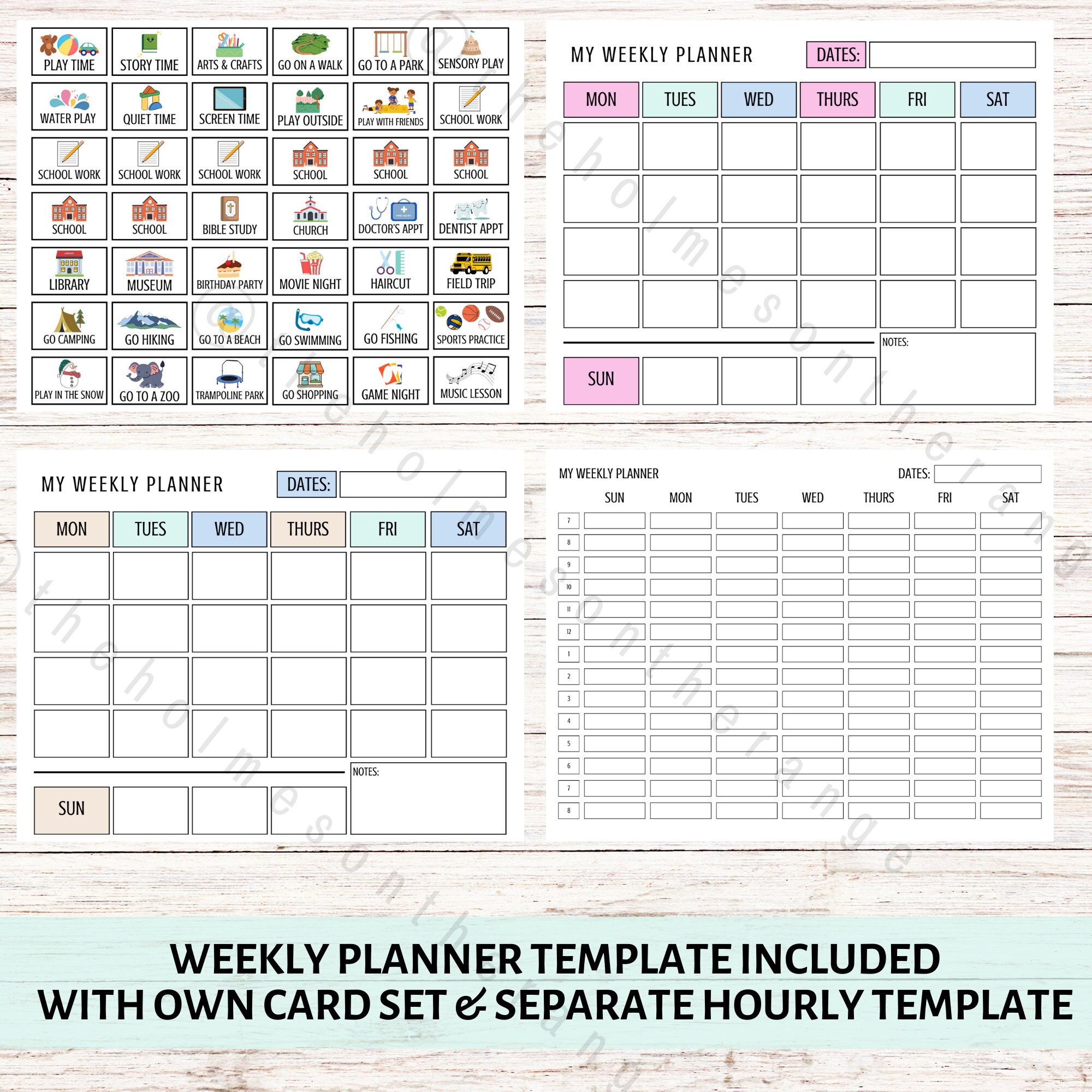 Routine and Chore Chart Bundle for Kids Allowance Tracker - Etsy