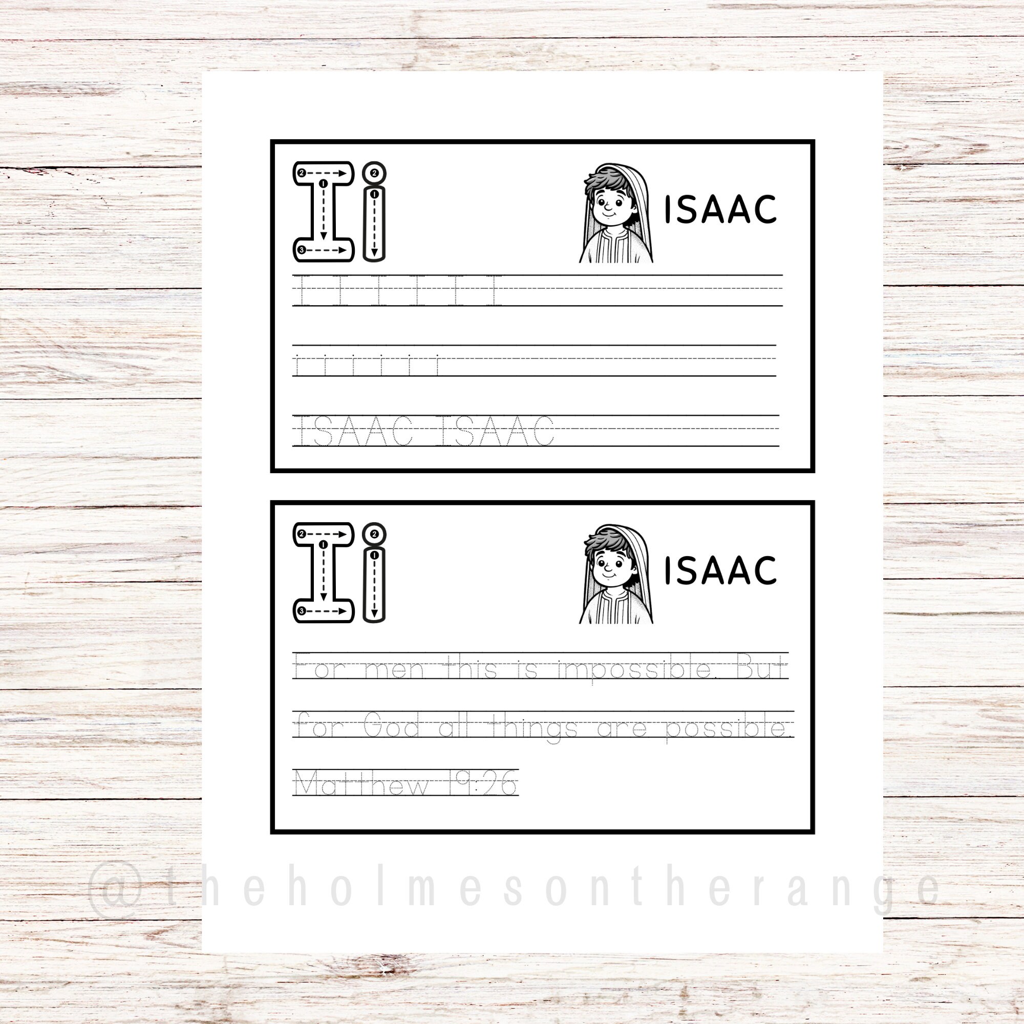 Letter I Isaac Bible Craft for Kids Abraham & Sarah Kids Bible Lesson ...