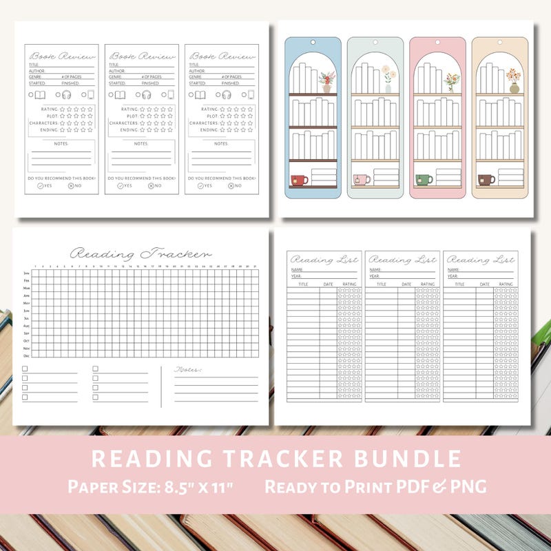 Blank Tbr Cards - Etsy