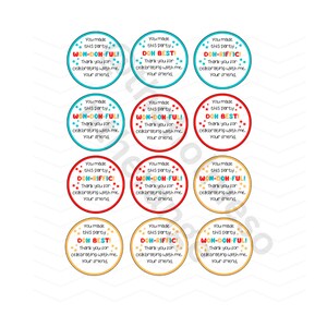 Play-doh Party Favor Tags 1.5 2 and 3 - Etsy