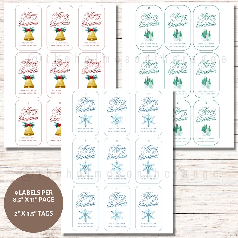 Editable Christmas Gift Tags | Printable Christmas Gift Labels ...