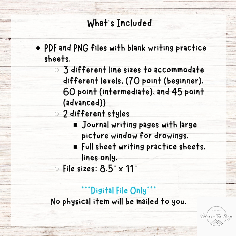 Writing Paper With Picture Box and Blank Practice Sheets | Printable ...