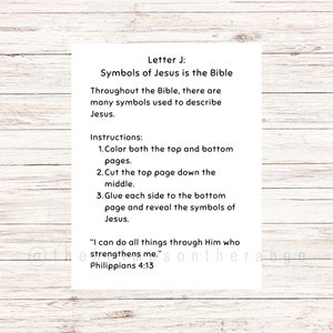 Letter J Jesus Bible Craft Printable for Kids Life of Jesus Bible ...