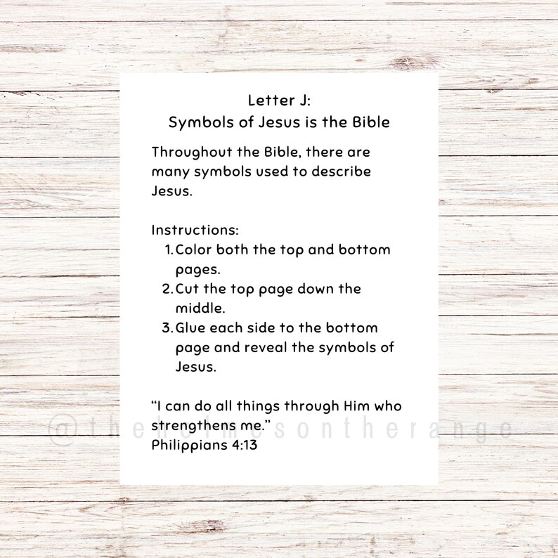 Letter J Jesus Bible Craft Printable for Kids Life of Jesus Bible ...