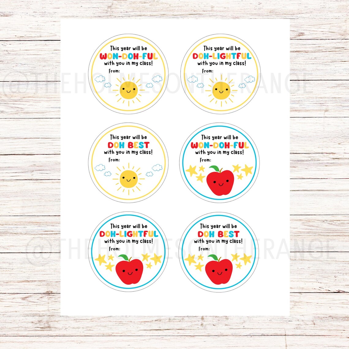 Back to School Play Doh Lid Label Template First Day of School ...