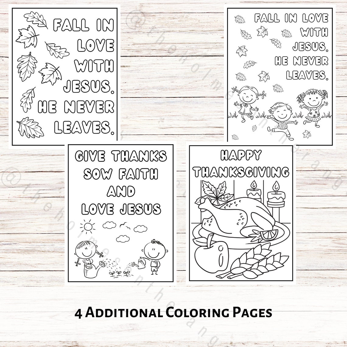 Fall Bible Verse Coloring Pages | Thankful Cards & Activities ...