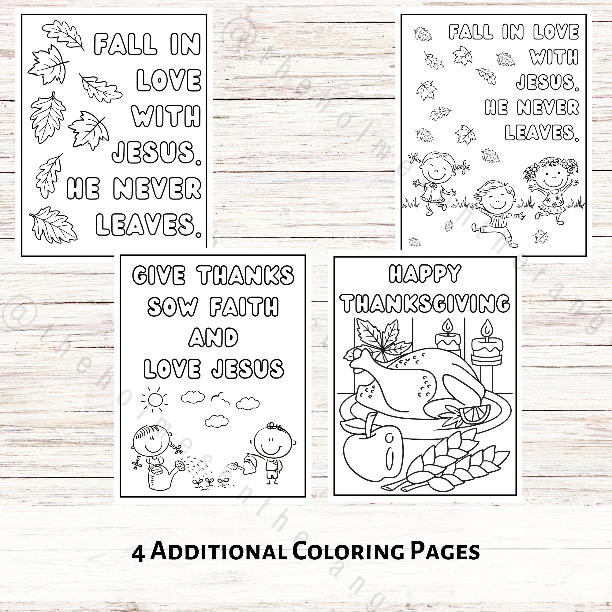 Fall Bible Verse Coloring Pages | Thankful Cards & Activities ...